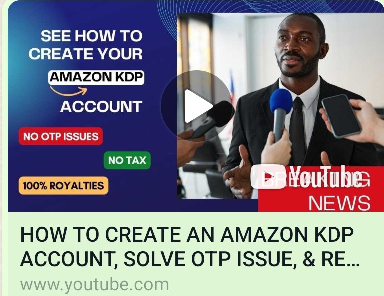Buy SOLVE AMAZON KDP OTP ISSUE by AJAYI VICTOR on Selar