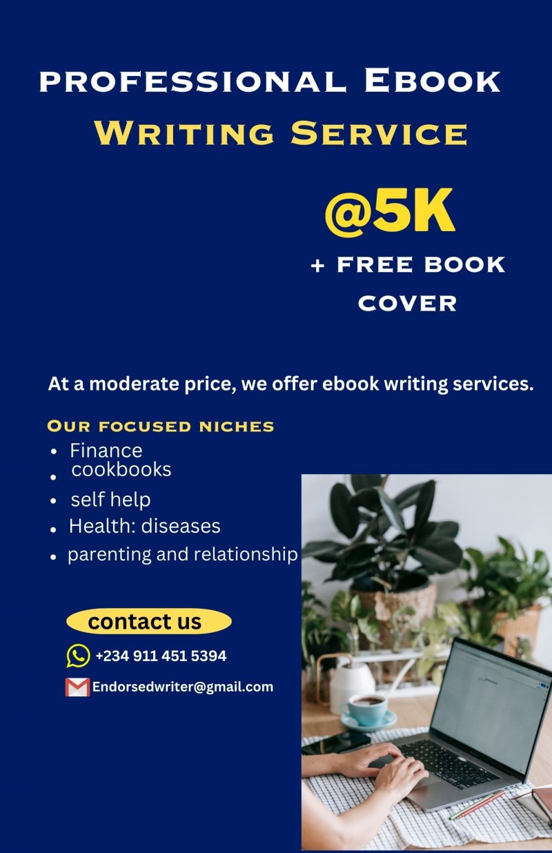 Buy professional Ebook Writing Service by Nwakor onyechigoziri francis ...