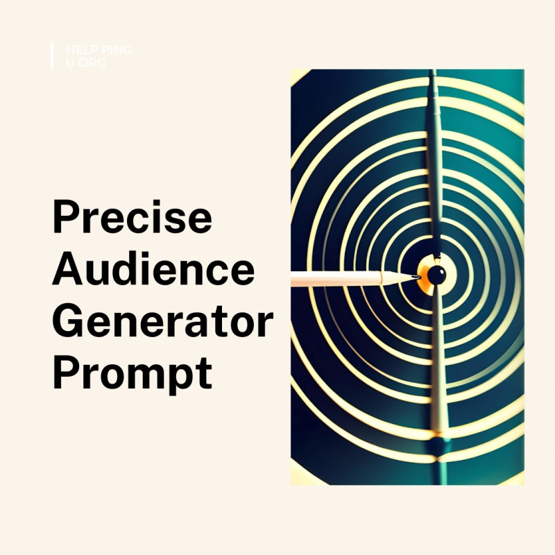 Buy Precise Audience Generator Prompt by Weccohtech Training and Consultancy Services on Selar