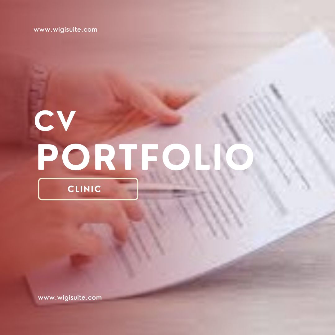 Buy CV, PORTFOLIO CLINIC by WIGISUITE ACADEMY on Selar