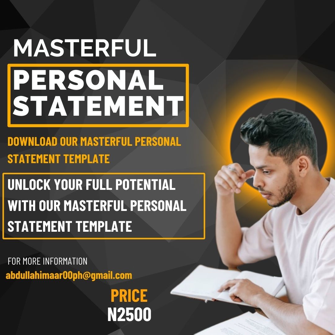 Buy Masterful personal statement template by Wize Publications on Selar