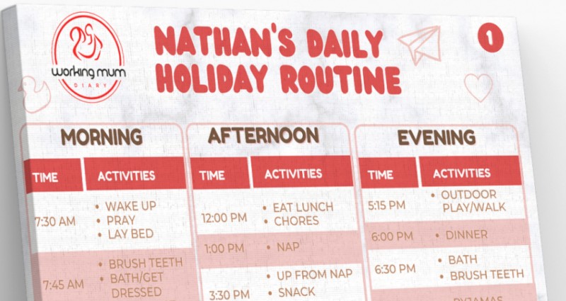 Buy NATHAN HOLIDAY ROUTINE - FOR YOUNG CHILDREN by WorkingMum Diary on ...