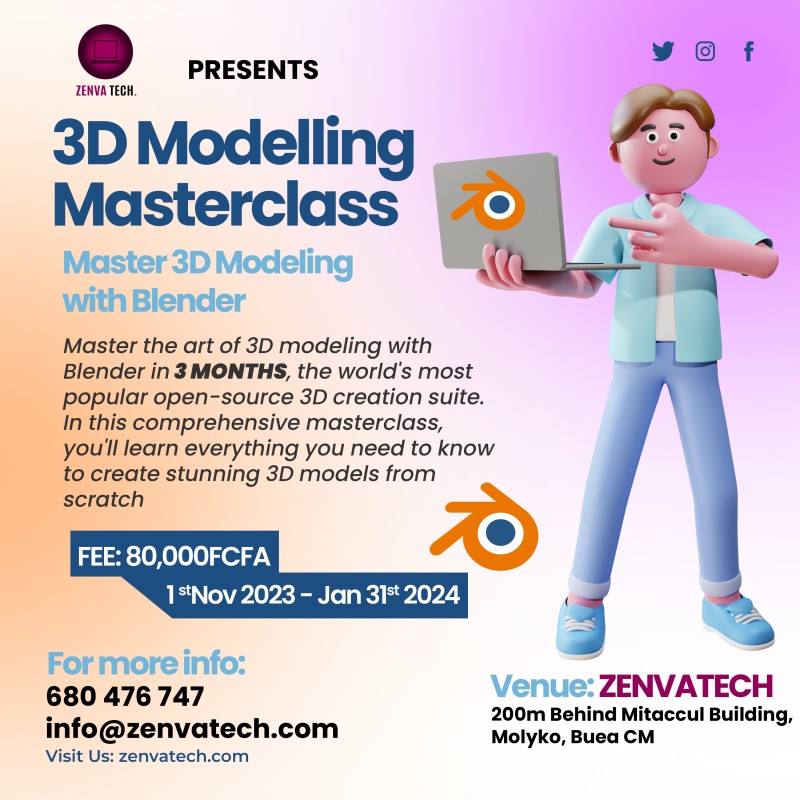 Buy Learn 3D Modeling with Blender: The Complete Masterclass by ZENVA ...