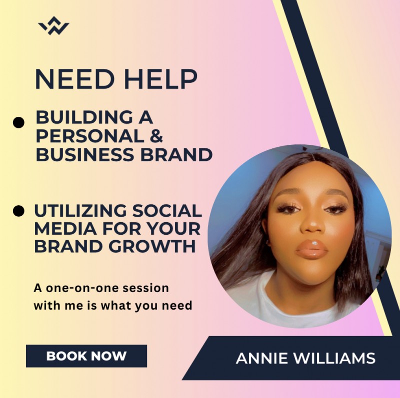 Buy One-on-one Brand & Social media Consulting with Annie Williams by Annie Williams on Selar