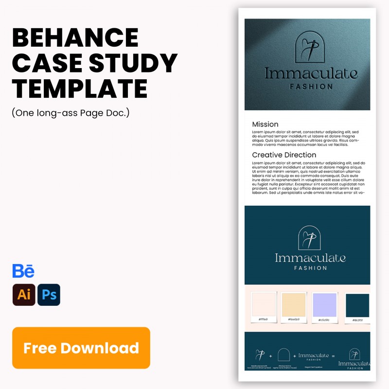 Get Behance Case Study Template by Adebayo Seyi on Selar