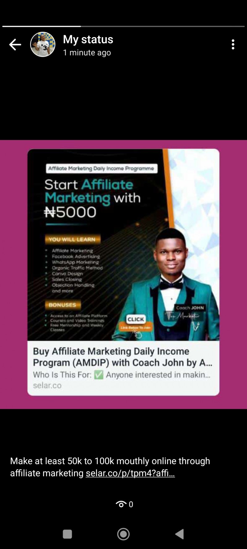 Buy AMDIP with coach john by Ajiroba Rukayat oyindamola on Selar