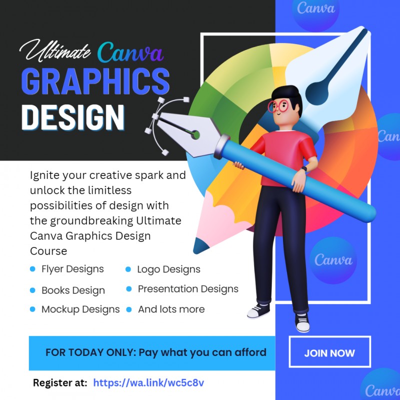 Buy Ultimate Canva Graphics Design Course by Albertech Store on Selar