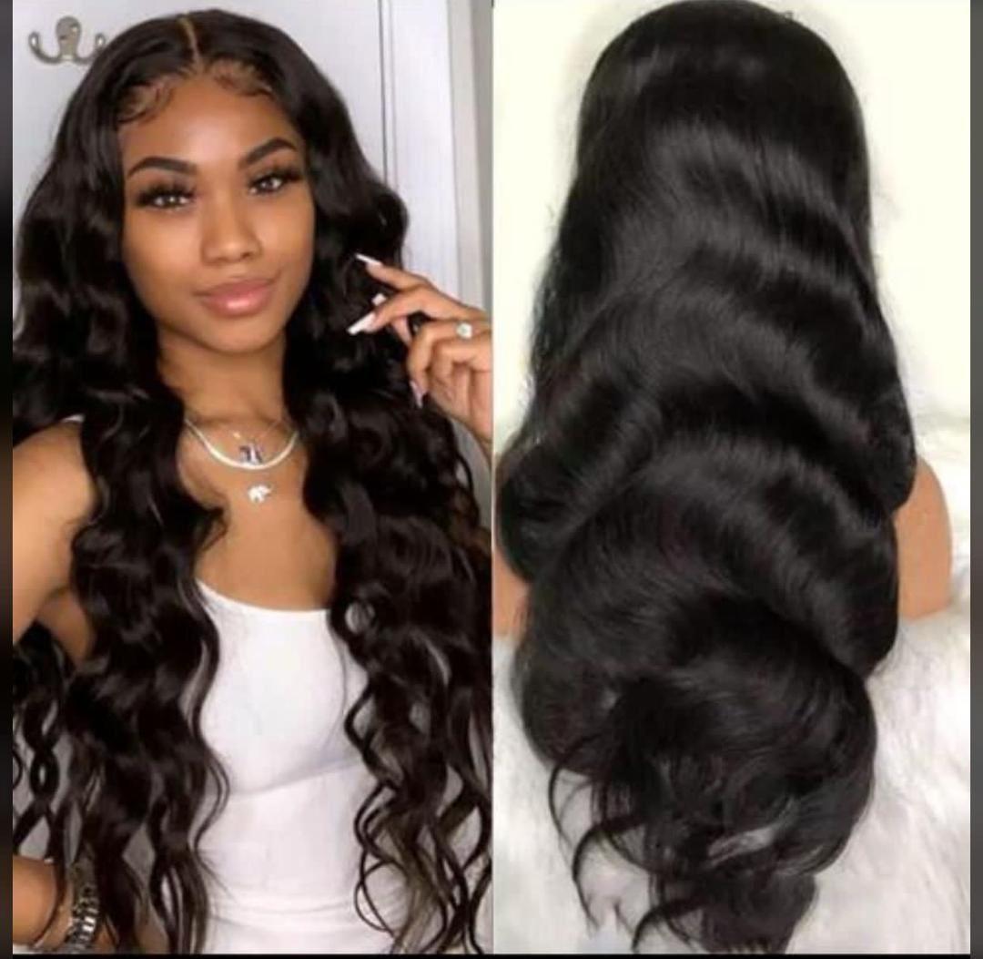 Buy 28" body wave peruvian wig full frontal by Amaka Okoukpai on Selar