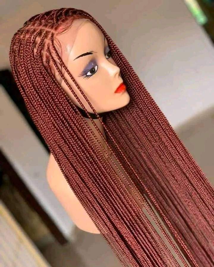 Buy Frontal lace braided wig by Amandaclassyhairs on Selar