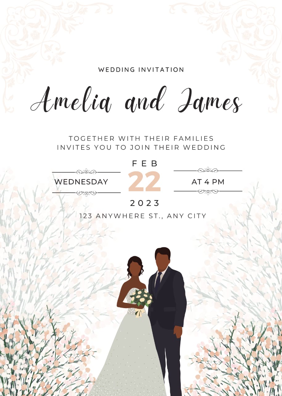 Buy Elegant customizable wedding invitation template by Succesz’s ...