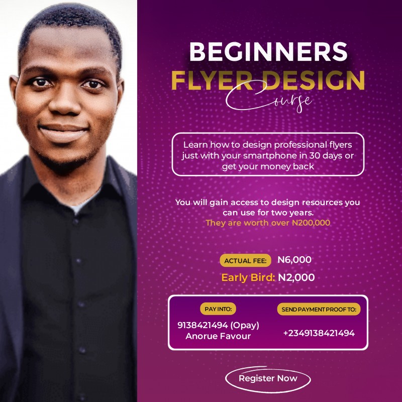 Buy Beginners Graphic Design Course by Anorue Favour on Selar