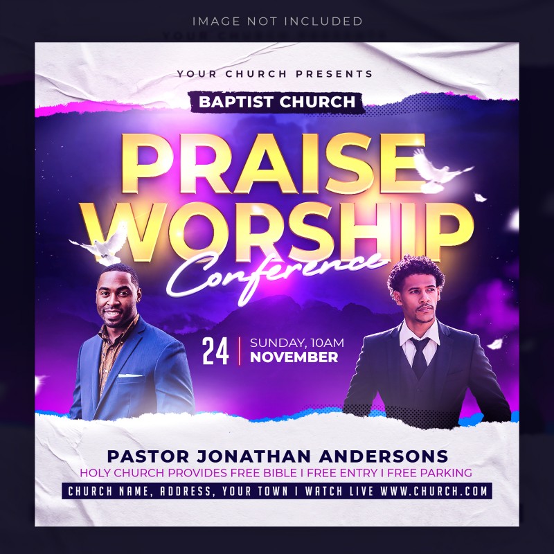 Buy praise and worship flyer by Dalphus Graphics And Designs on Selar