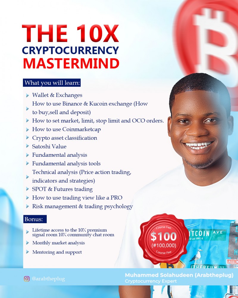 Buy THE 10X CRYPTOCURRENCY MASTERMIND (Pro Instantly) by Solahudeen Muhammed Akindele on Selar