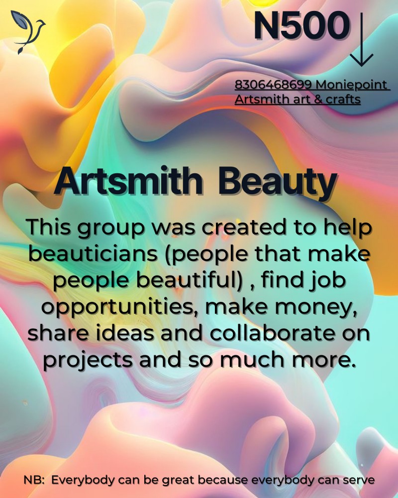 Subscribe Beauticians of artsmith by Art smiths on Selar.co