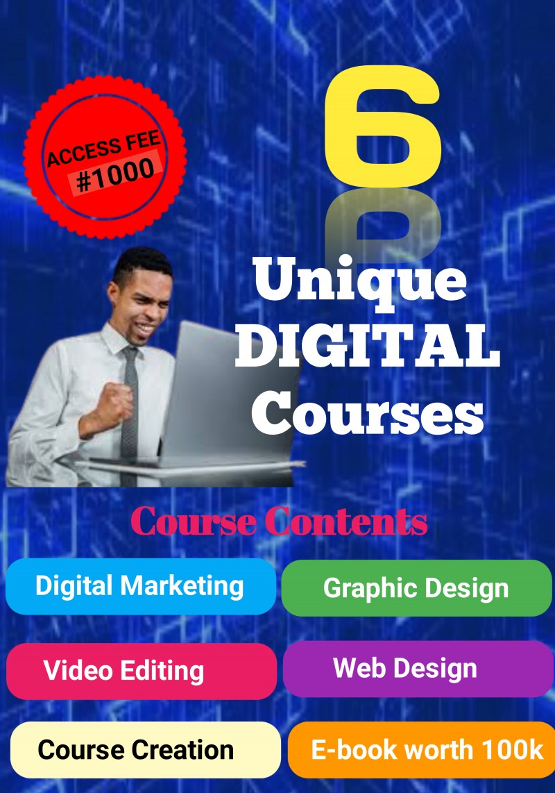 Buy 6 UNIQUE DIGITAL COURSES by Ash Shakoor on Selar