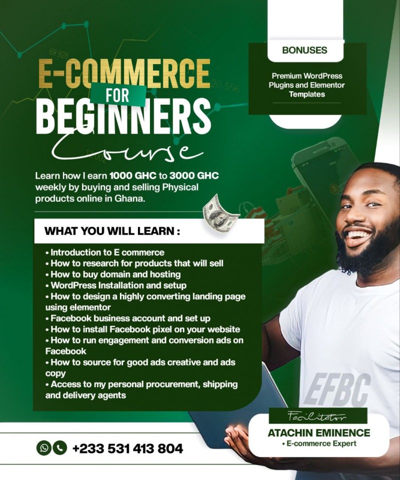 Buy GHANA AND NIGERIA E COMMERCE COURSE by Atachin Eminence on Selar