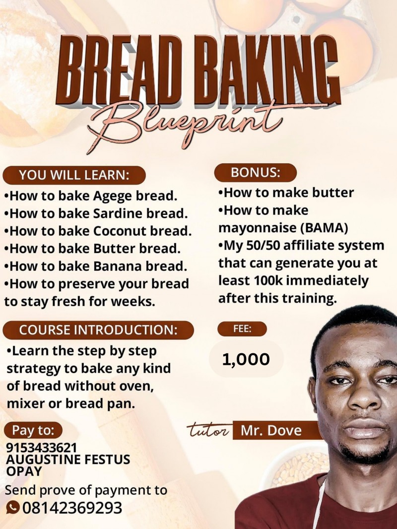 Buy BREAD BAKING BLUEPRINT by Austin Dibio on Selar