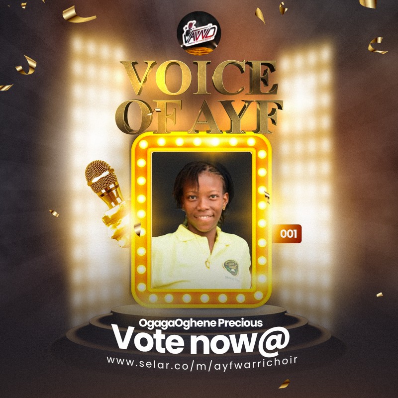 Buy Vote OgagaOghene Precious 001 by Voice of AYF Warri 2023 on Selar