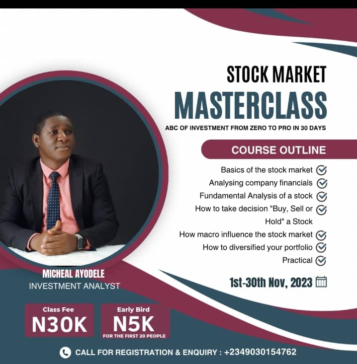 Buy Stock Market Masterclass by Ayodele Olajide on Selar