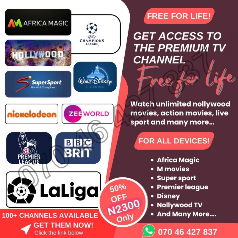 Buy PREMIUM MOVIE AND TV CHANNEL by wilson anthony on Selar
