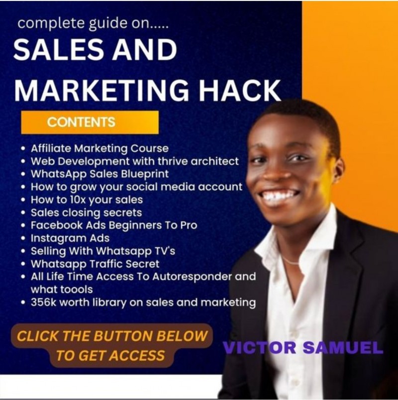 Buy Sales And Marketing Hack by Victor Samuel on Selar