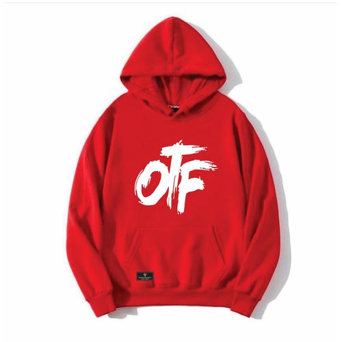Buy Custom-Made Red Unisex OTF Hoodie by charles folowosele on Selar