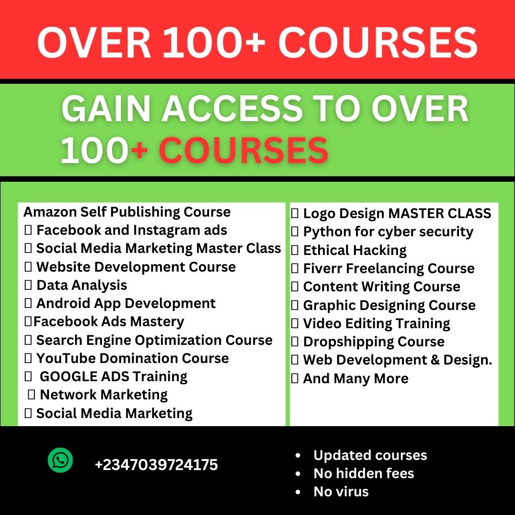 Buy Digital Course pack by chukwuma chris on Selar