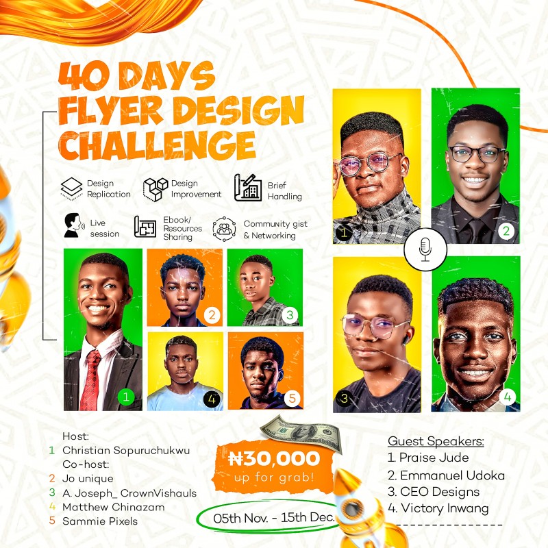 Buy 40 DAYS FLYER DESIGN CHALLENGE by Christian Sopuruchukwu on Selar