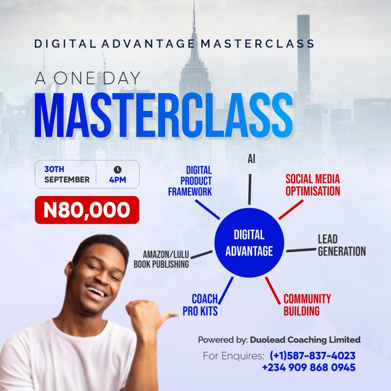 Buy THE DIGITAL ADVANTAGE MASTERCLASS by Digital Advantage on Selar