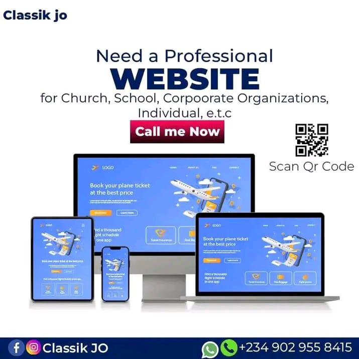 Get Web Design by Classik Jo on Selar