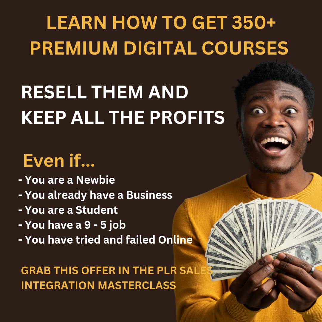Buy PLR SALES INTEGRATION MASTERCLASS by Ogbole Sunday on Selar