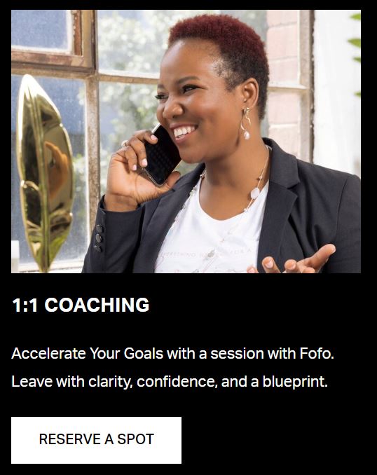 Buy 60mins 1:1 Coaching with Coach Fofo by Coach Fofo Store on Selar