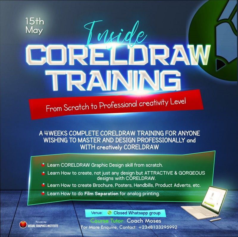 Buy INSIDE CORELDRAW training by Coach Moses (N5000) by Coach Chibuzor ...