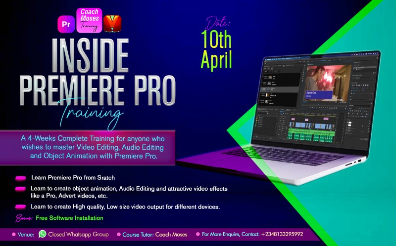 Buy INSIDE PREMIERE PRO training with Coach Moses (2500) by Coach ...