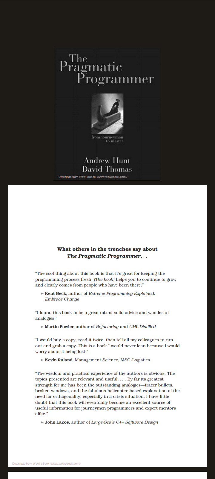 Buy The Pragmatic programmer by Collins Kulei on Selar