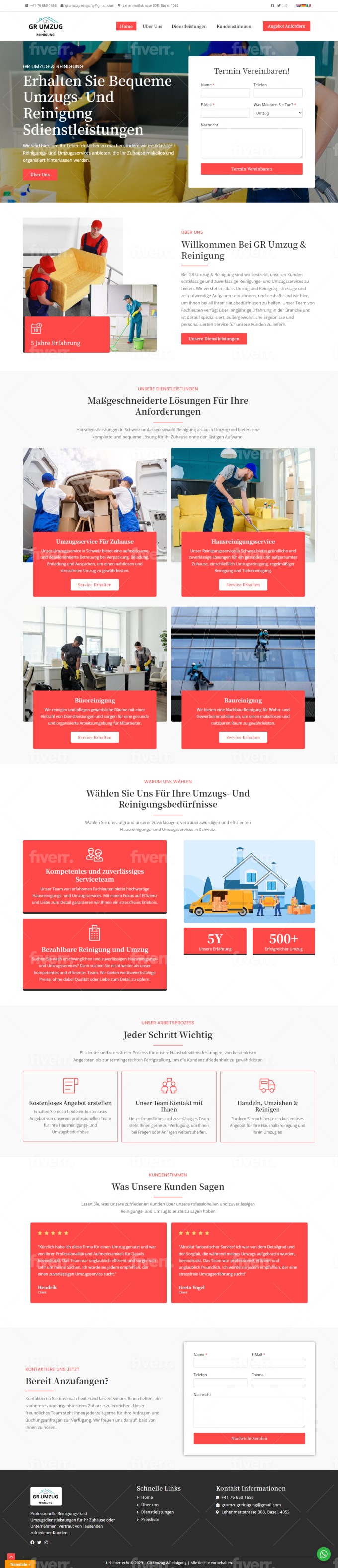 Buy I will do web design and build a website or landing page by ...