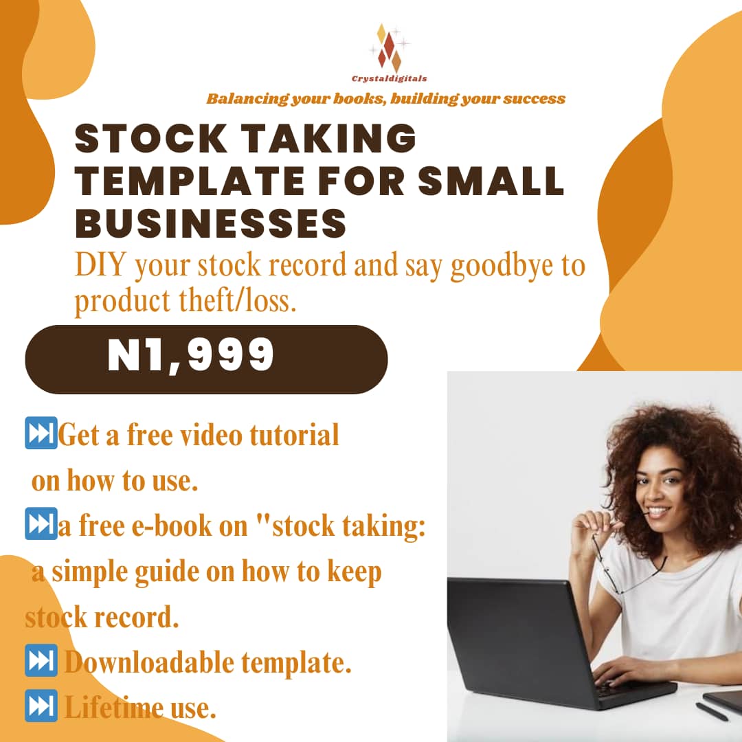Buy STOCK TAKING TEMPLATE by Crystal digitals on Selar