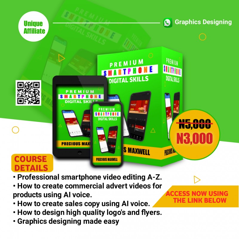 Buy PREMIUM SMARTPHONE VIDEO EDITING COURSE by Cyprian akhabue on Selar