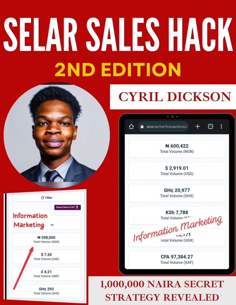 Buy SELAR SALES HACK 2ND EDITION by Cyril Dickson on Selar