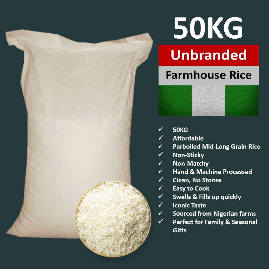 Buy 50Kg Unbranded Farmhouse Rice - Mid-Long Grain Rice (Sourced from ...