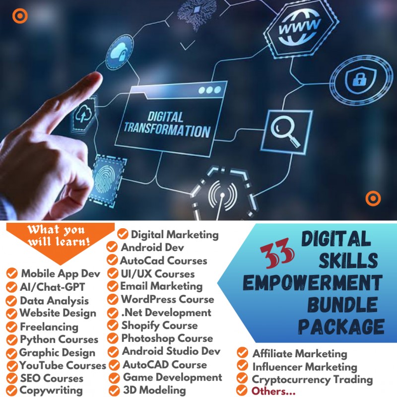 Buy DIGITAL SKILLS EMPOWERMENT BUNDLE PACKAGE by David Olu-Joseph on Selar