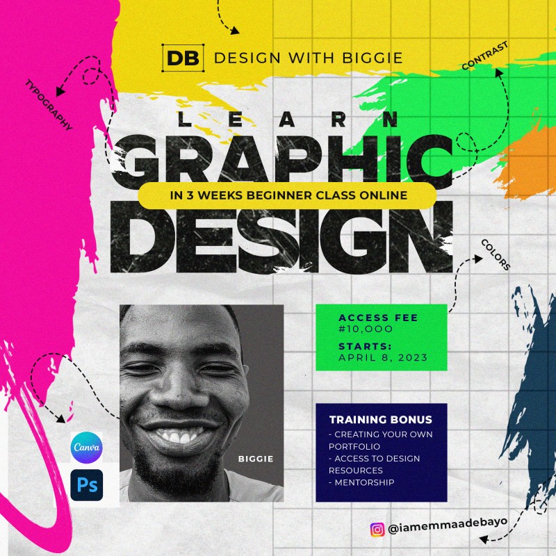 Buy Learn Graphic Design - The Beginner Class by Design with Biggie on ...