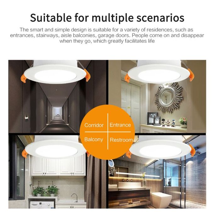 Buy 9W Recessed PIR Motion Sensor Led Panel Light by Dhoncas ...