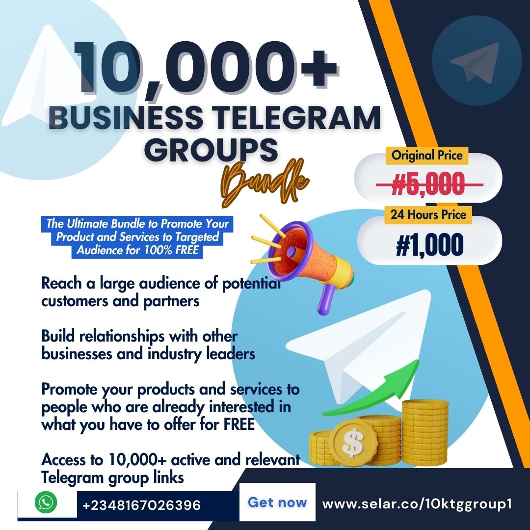 Buy 10000+ Telegram Groups Bundle: The Ultimate Bundle for Reaching ...