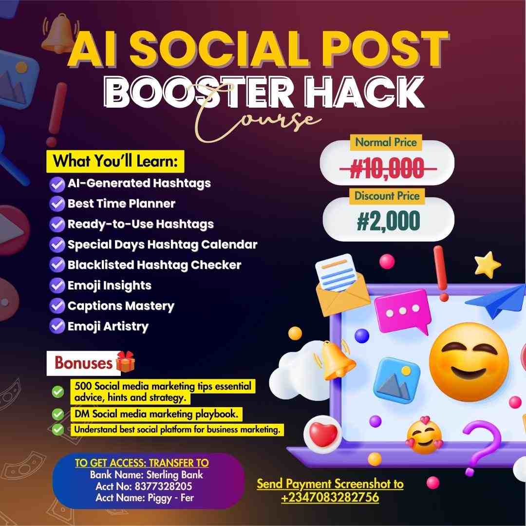 Buy AI SOCIAL POST BOOSTER by Diggitech Academy on Selar