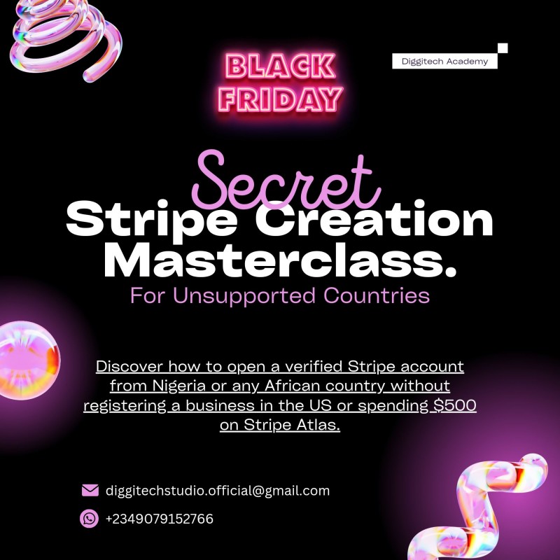 Buy Secret Stripe Creation Masterclass (For Unsupported Countries) by ...