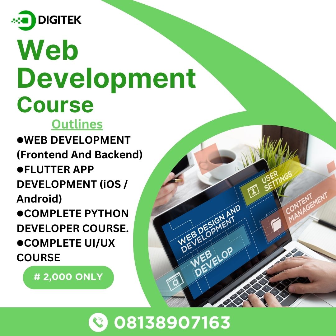 Buy Website Development Course by Digitek Concept on Selar