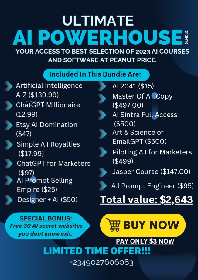 Buy The Ultimate AI Powerhouse Bundle by DofSolution on Selar
