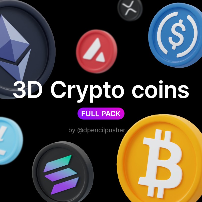 Buy 3D Crypto Coins by Dapo Olaopa on Selar