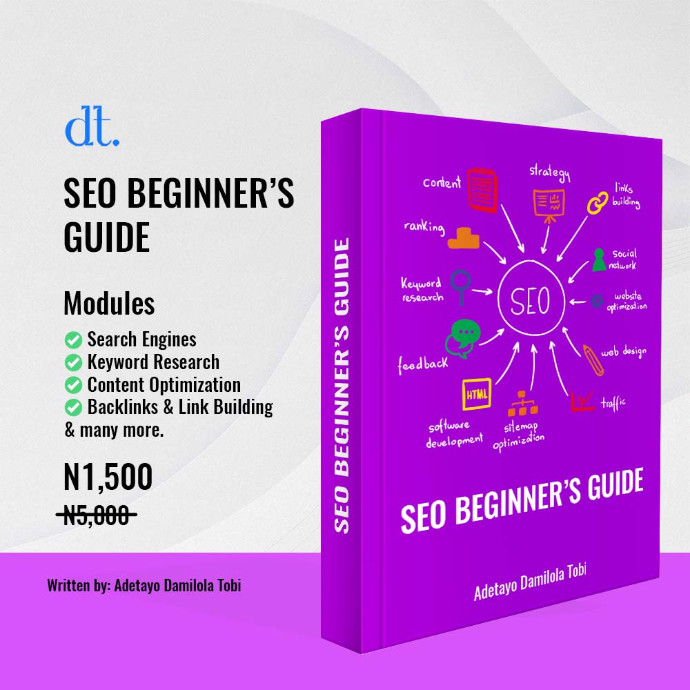 Buy SEO Beginner's Guide by Dtadetayo Online Store on Selar